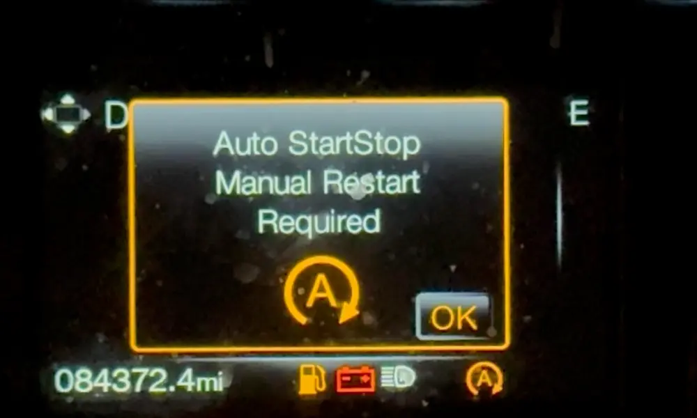 Ford Auto Start-Stop Manual Restart Required: What's Really Going On ...